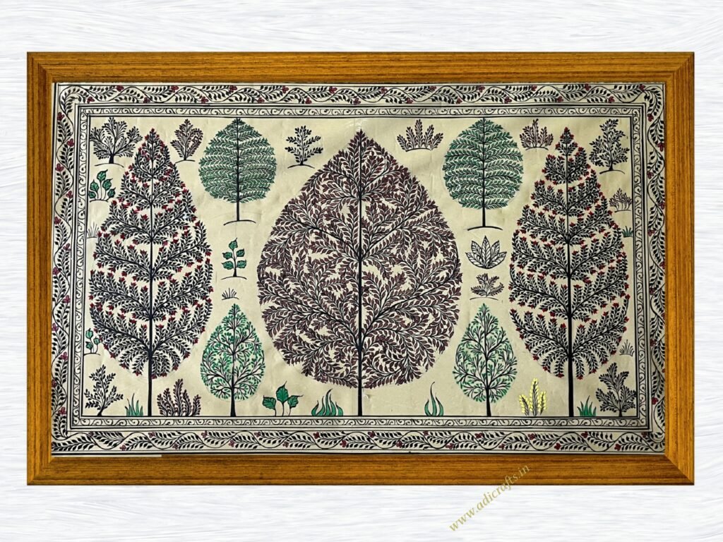 The Tree of Life Pattachitra Painting (SAST07) - Adi Crafts | Explore ...